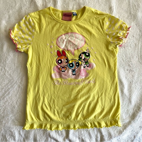 Tops | Vintage Yellow The Powerpuff Girls Top | Poshmark